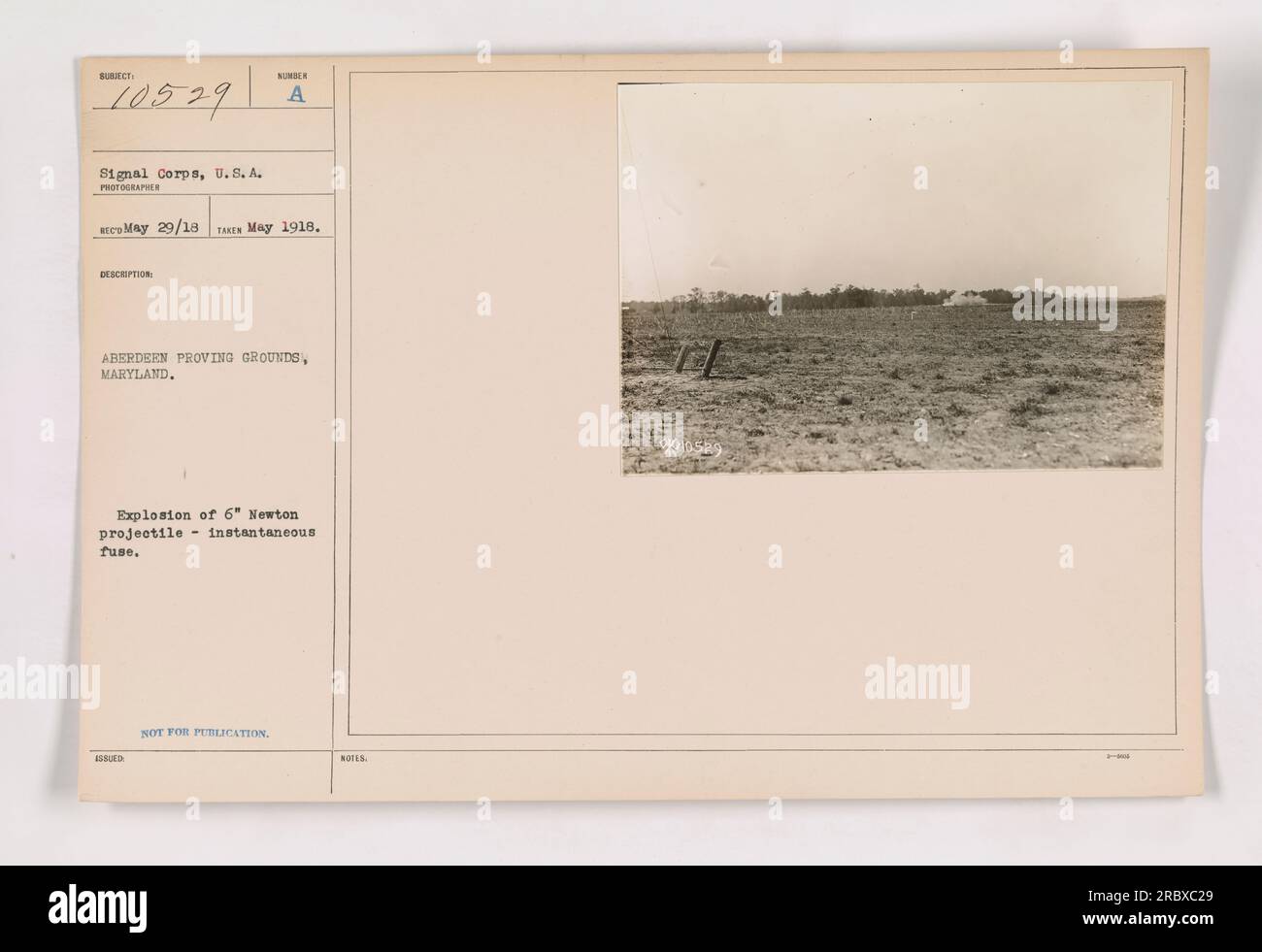 Explosion of a 6" Newton projectile with an instantaneous fuse at ...