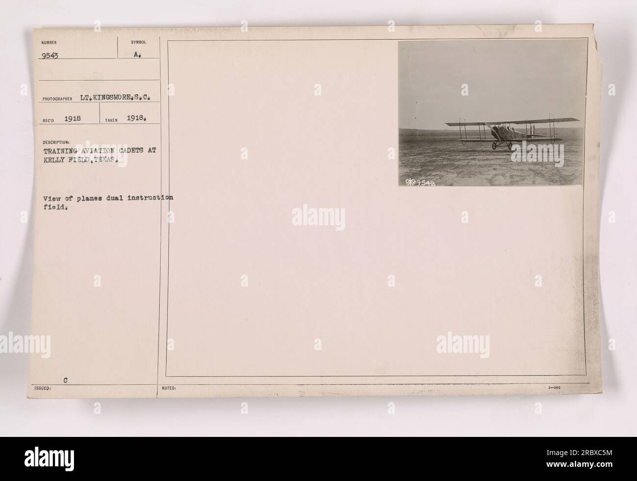 Training aviation cadets at Kelly Field, Texas circa 1918. The ...