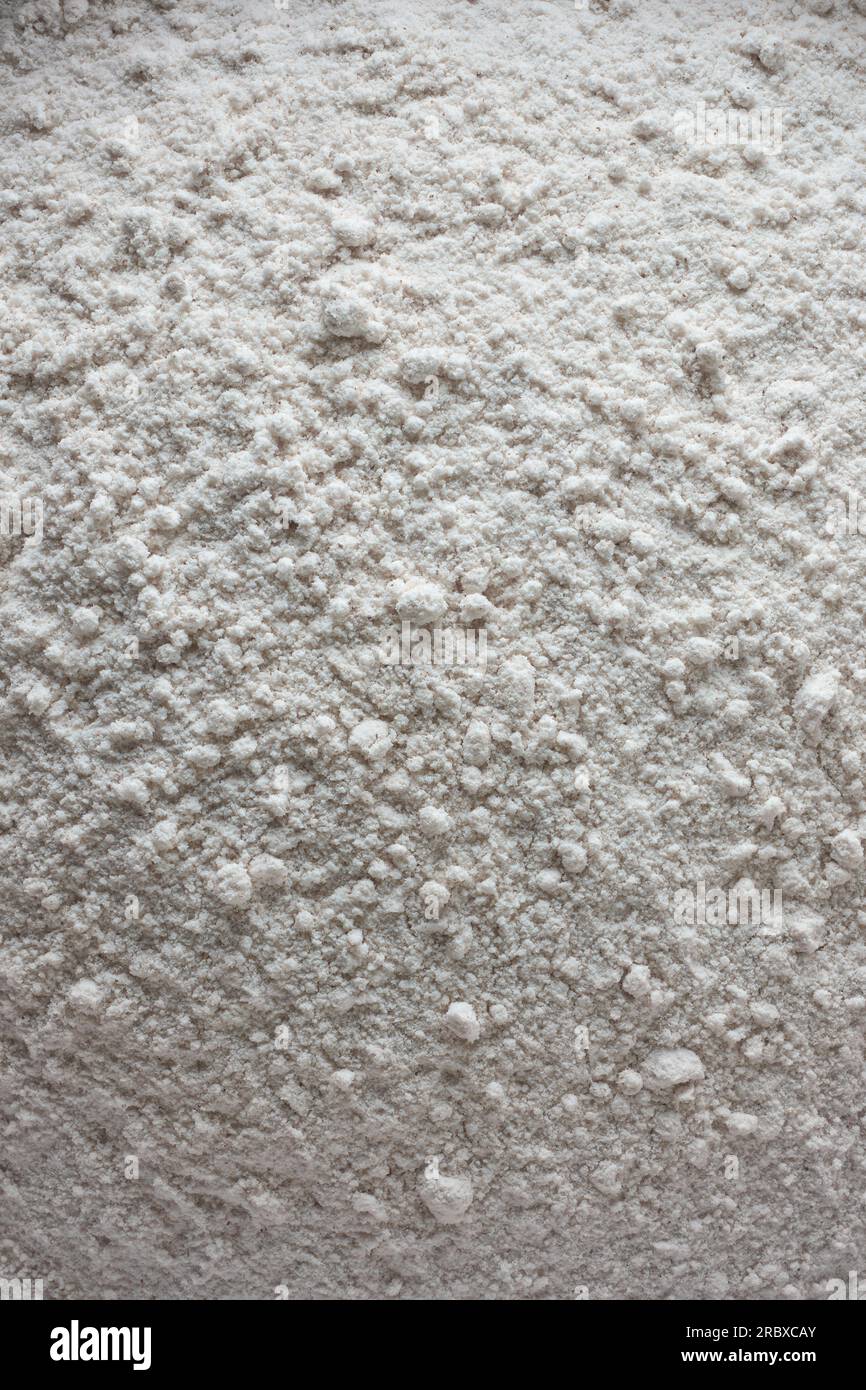 pile of rice flour, form of flour made from finely milled rice grains ...