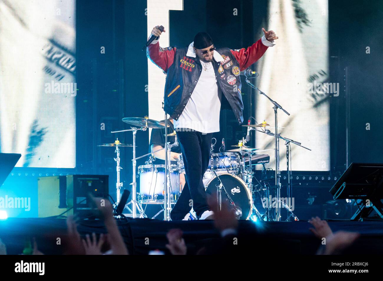 Milano, Italy. 10th July, 2023. Italian rapper and record producer ...