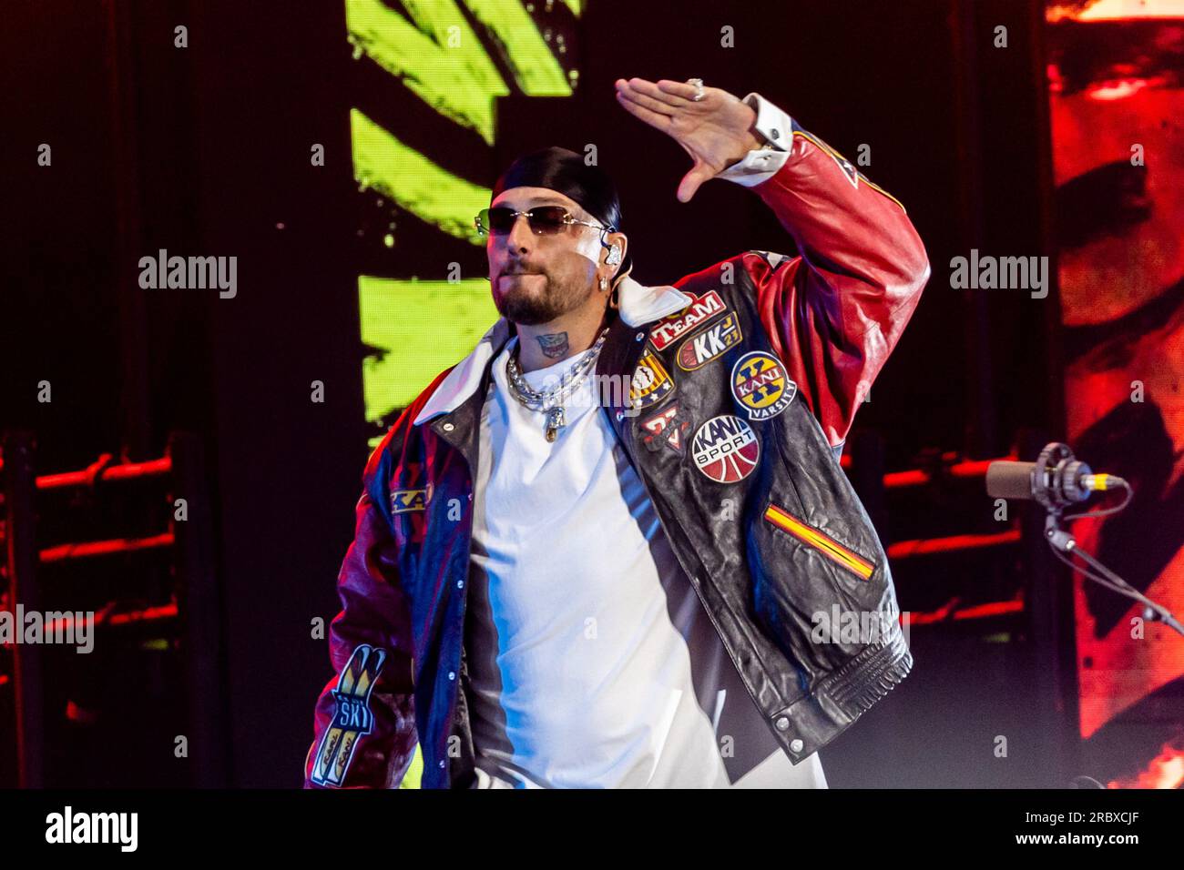 Milano, Italy. 10th July, 2023. Italian rapper and record producer ...