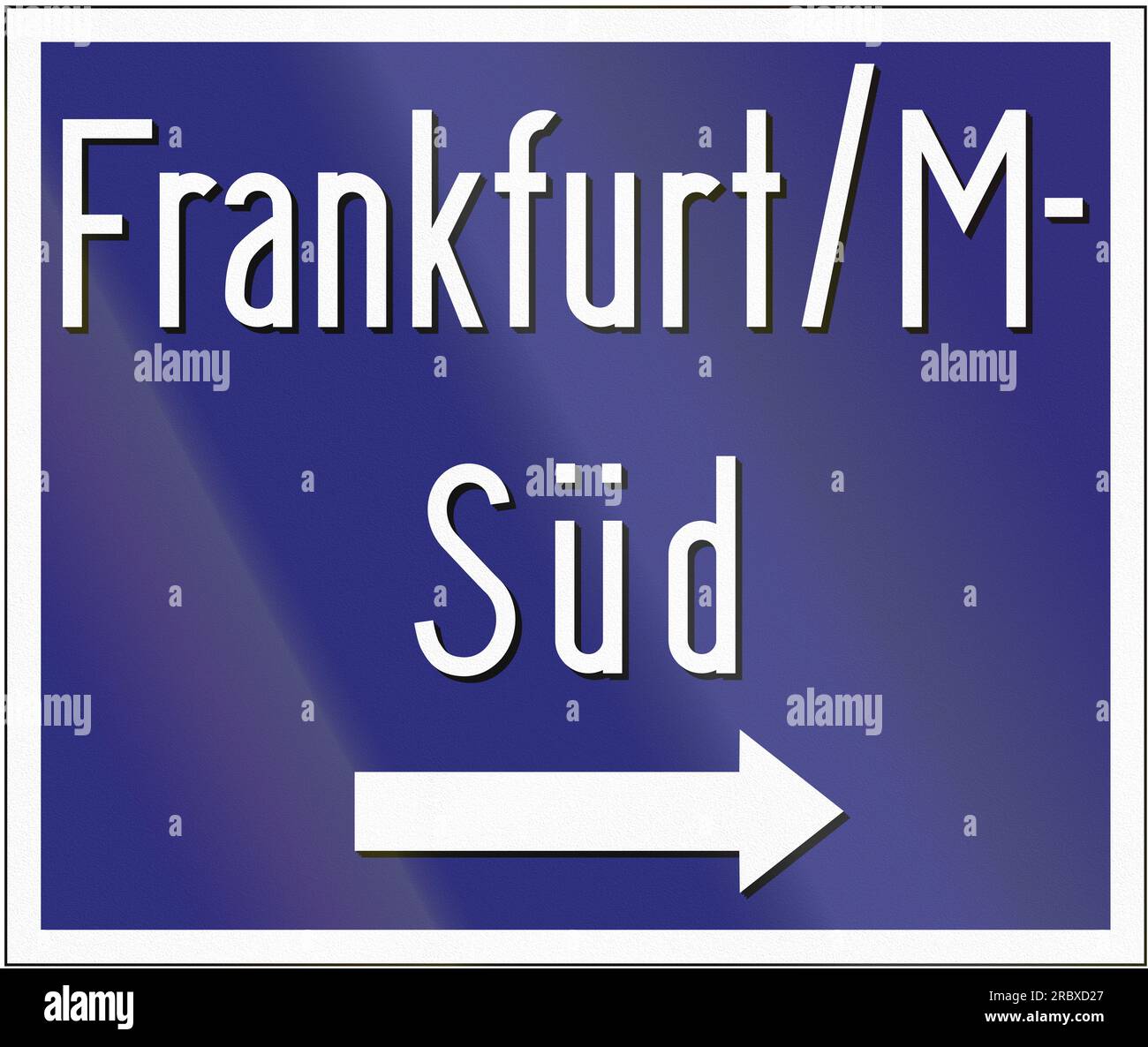 Old design (1945) of a highway exit sign in Germany Stock Photo - Alamy