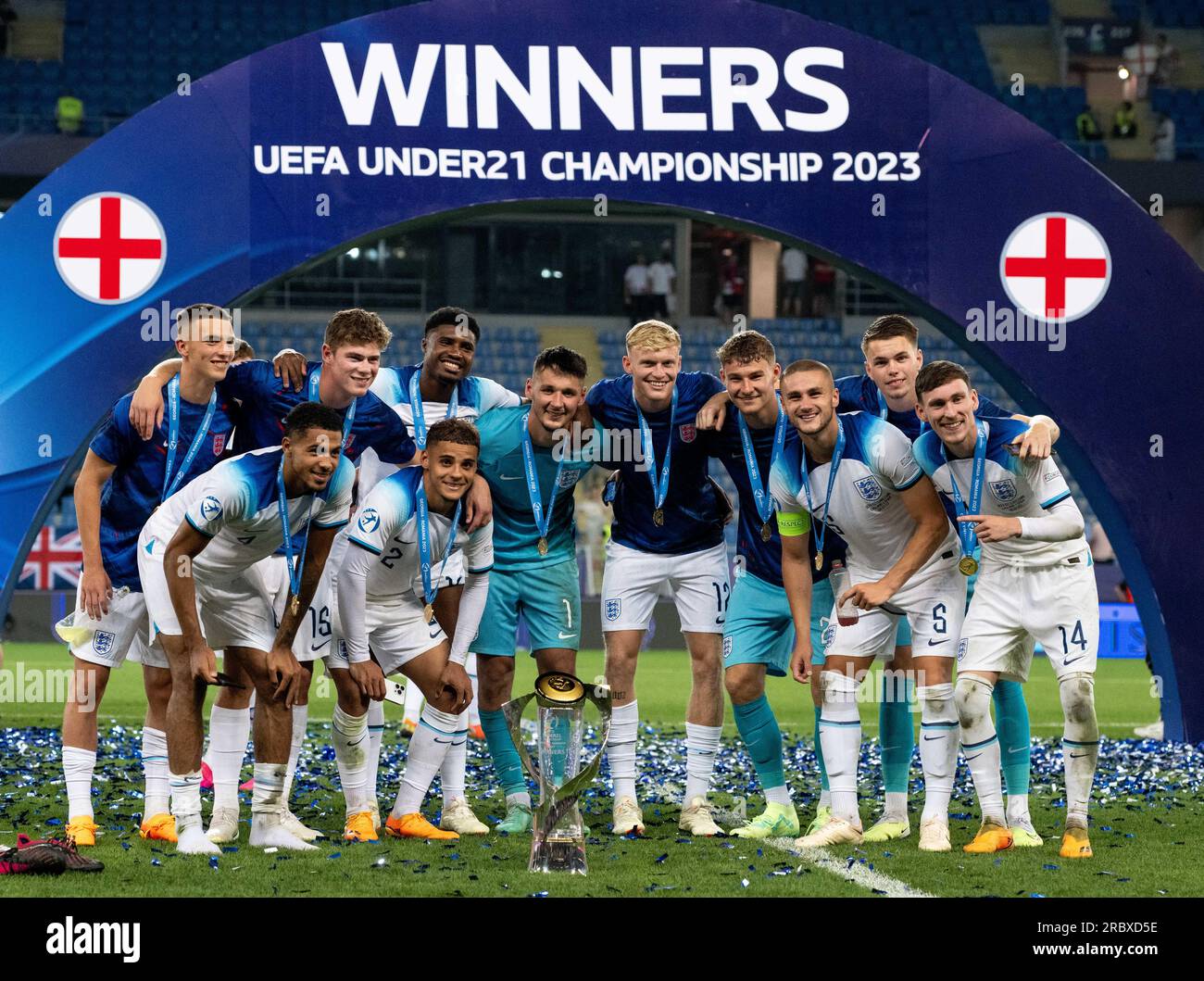 BATUMI, GEORGIA - JULY 8: Luke Thomas, Levi Colwill, Max Aarons, James ...