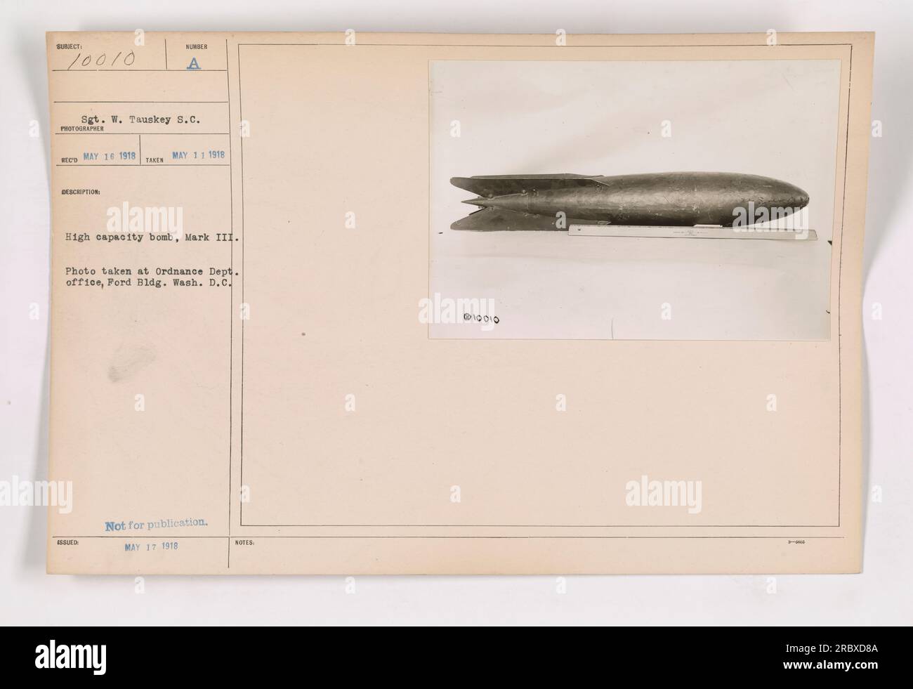 Sgt w tauskey hi-res stock photography and images - Alamy