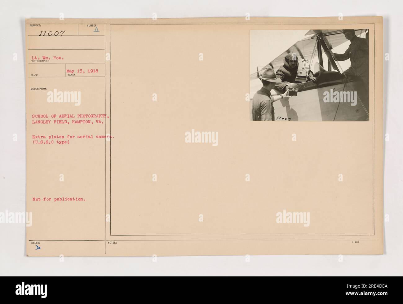 This photograph depicts extra plates for an aerial camera at the School ...