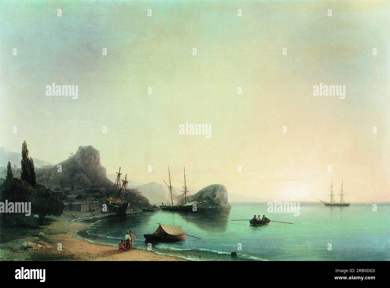 Italian landscape 1855 by Ivan Aivazovsky Stock Photo - Alamy