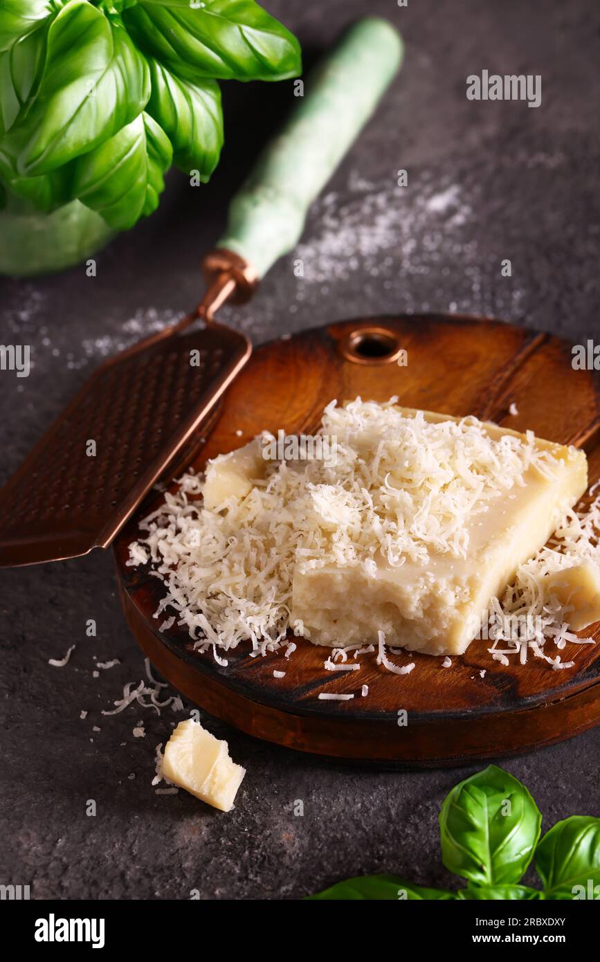 natural organic hard parmesan cheese Stock Photo - Alamy