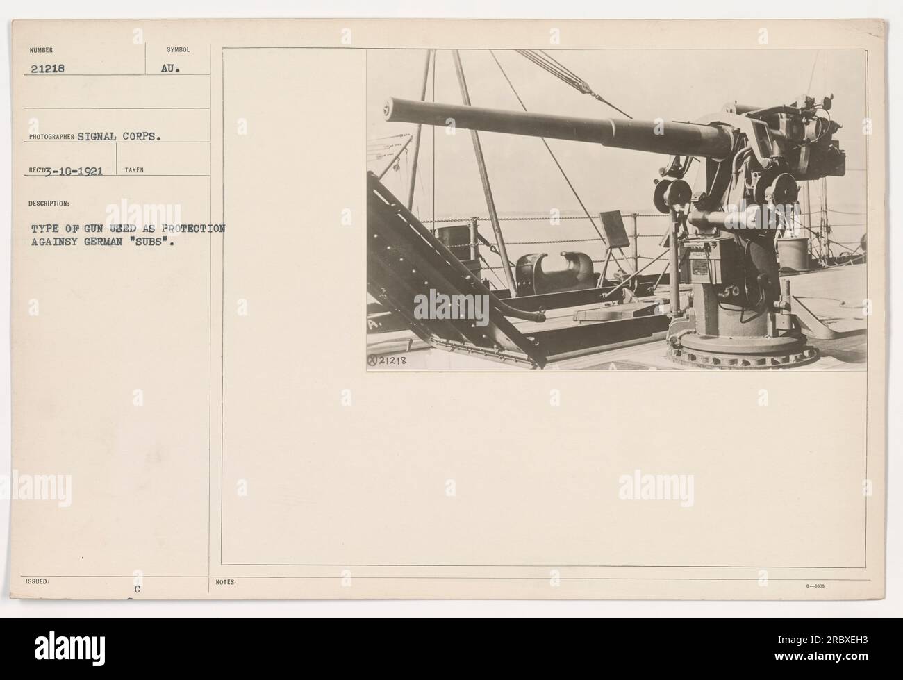 A photograph showing an issued symbol type of gun used by the American ...