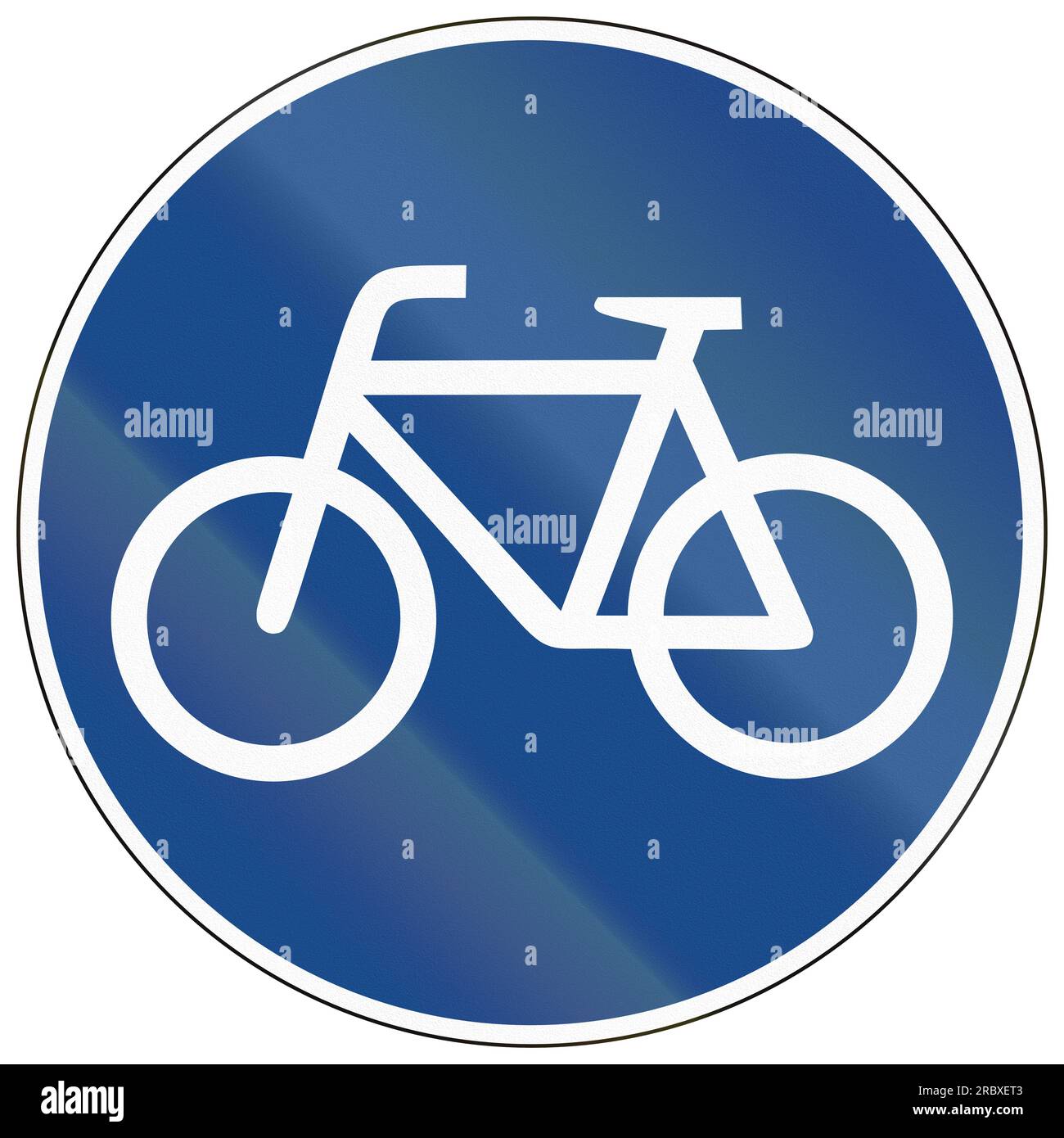 German sign for bicycle lane Stock Photo - Alamy