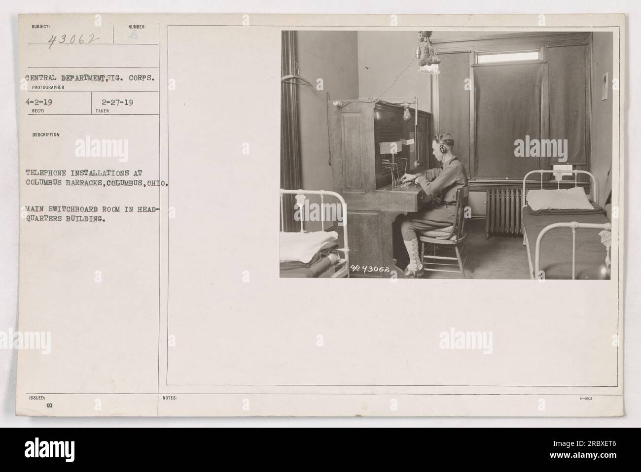 Image caption: Photograph of the main switchboard room in the ...