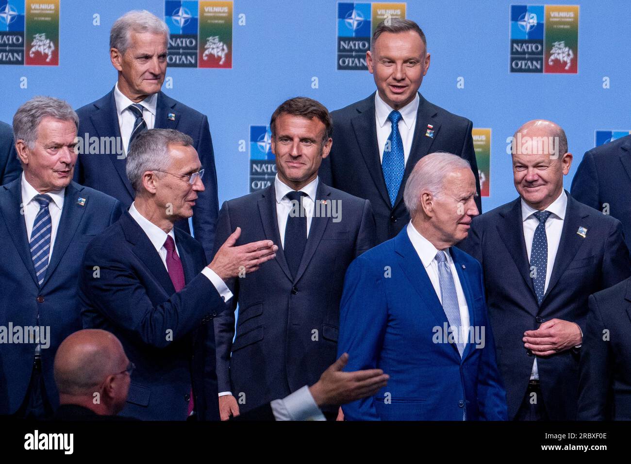 Vilnius, Lithuania 20230711.Norway's Prime Minister Jonas Gahr Stoere ...