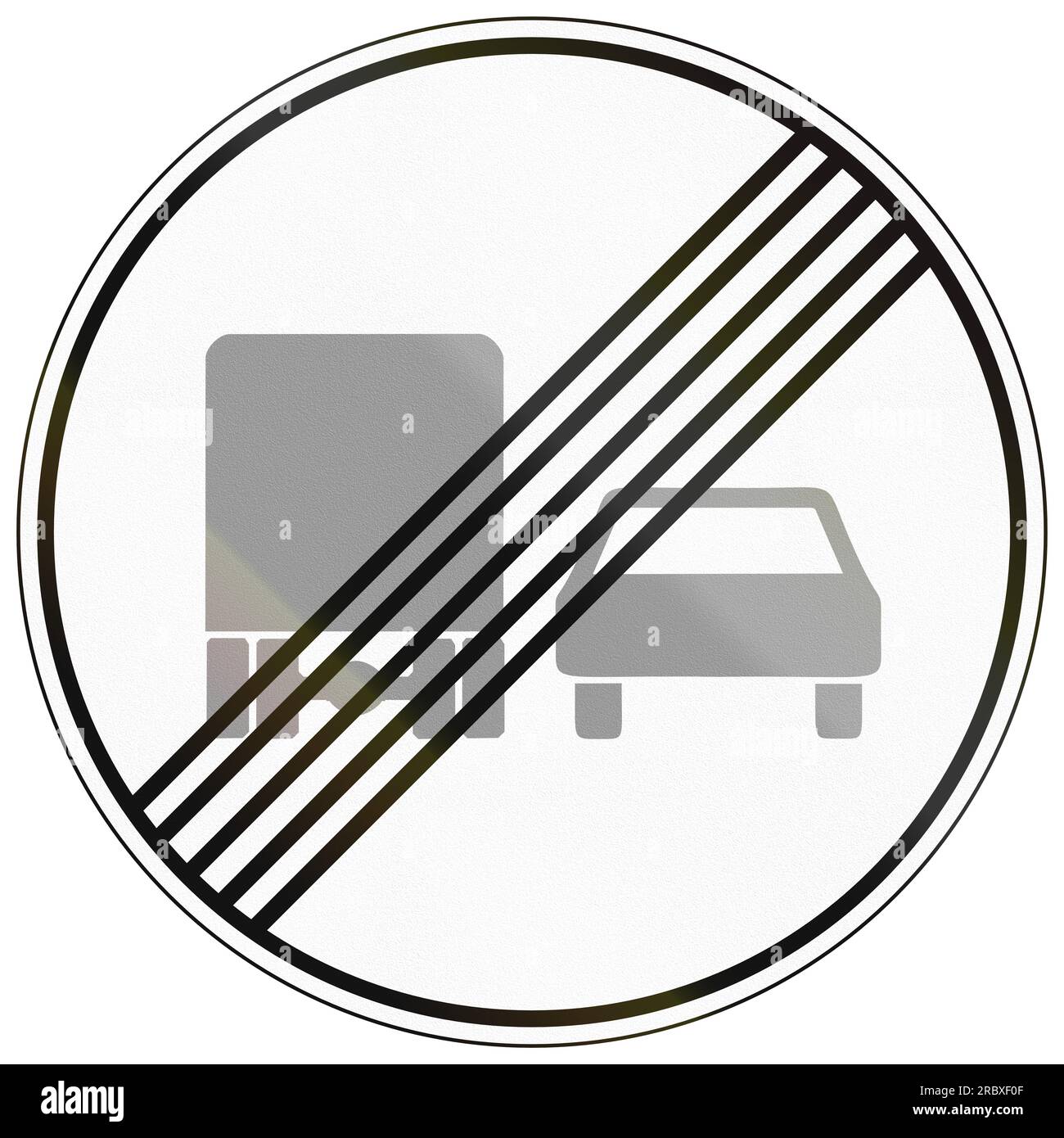 Overtaking car and lorry Cut Out Stock Images & Pictures - Alamy