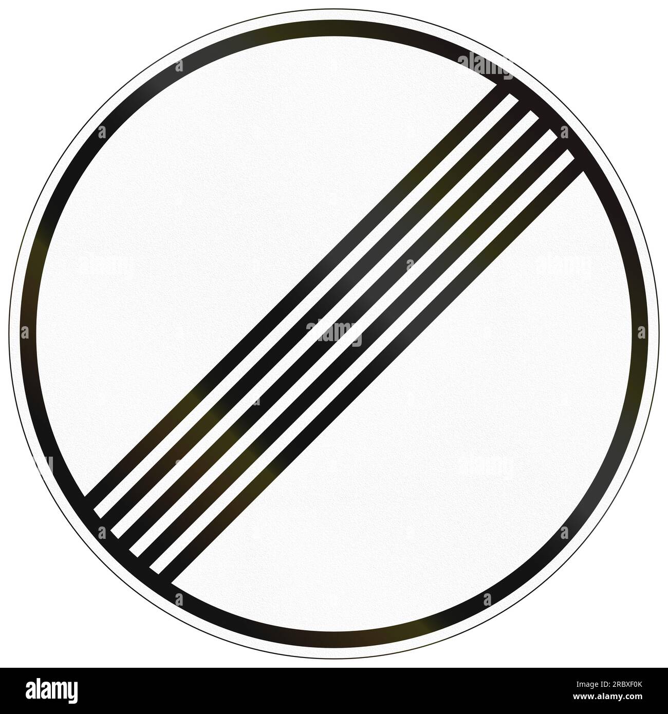 German traffic sign: End of all speed and passing limits Stock Photo ... German traffic sign: End of all speed and passing limits Stock Photo ...