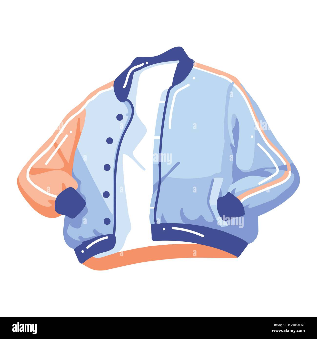Cartoon woman in leather jacket Stock Vector Images - Alamy