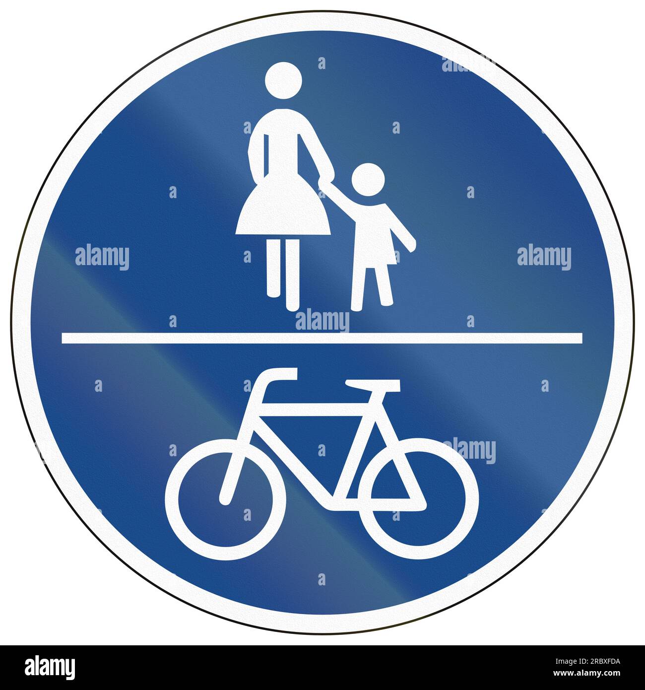 German traffic sign on a shared-use path Stock Photo - Alamy