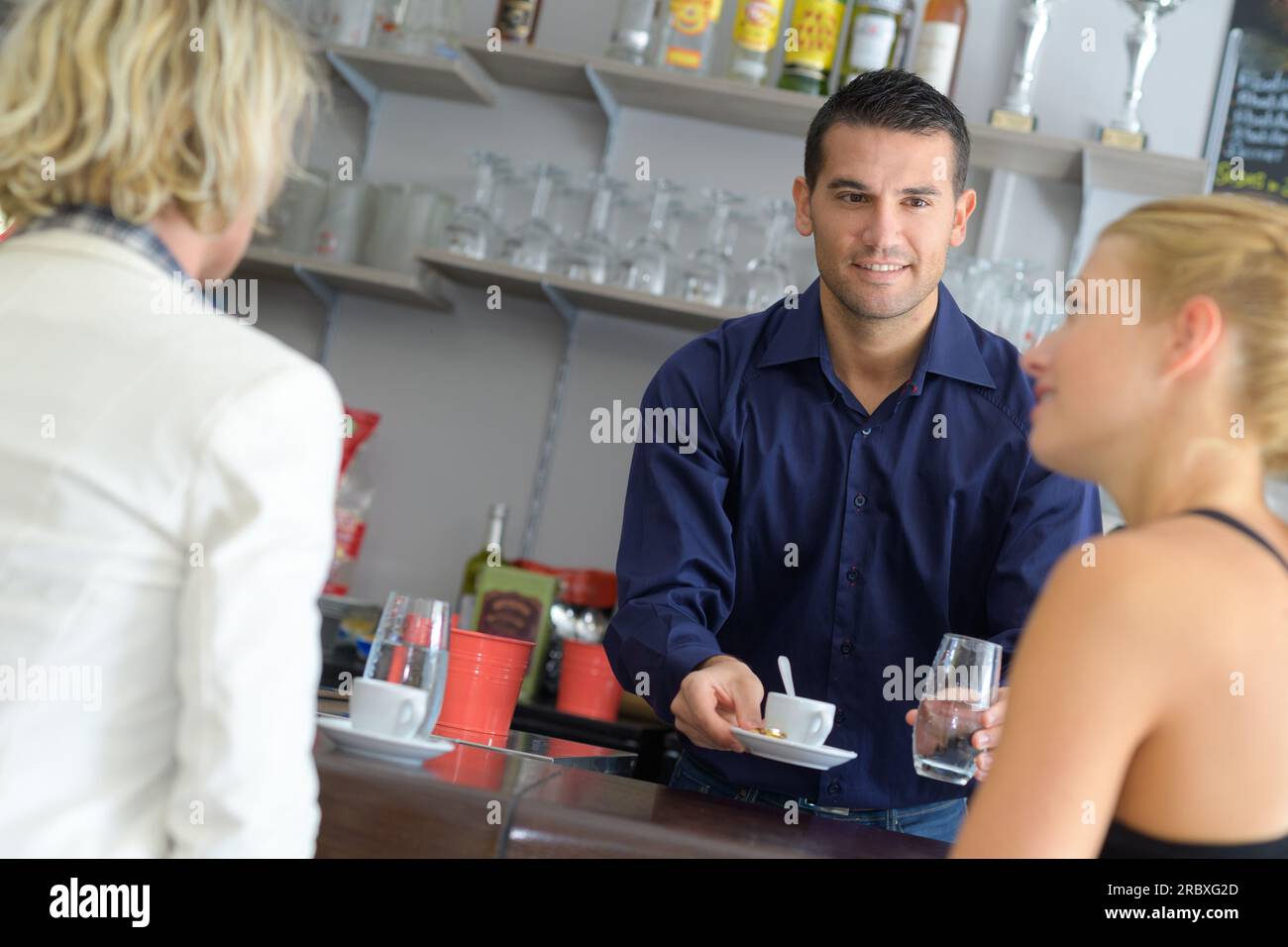 Laughing with clients hi-res stock photography and images - Alamy