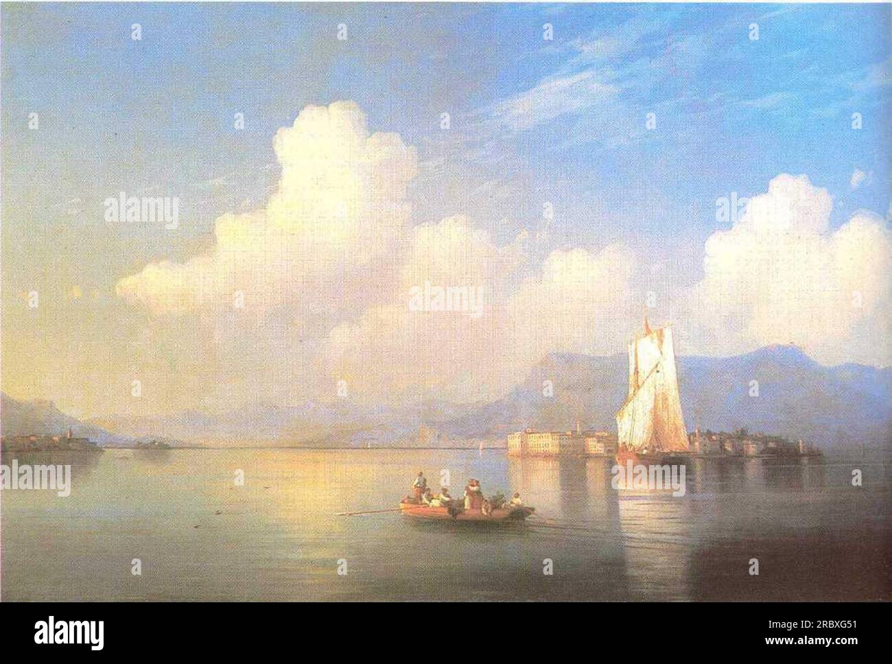 Italian landscape 1858 by Ivan Aivazovsky Stock Photo - Alamy