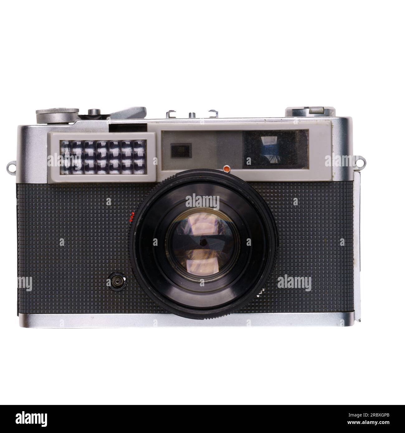 vintage old film camera isolated on white background Stock Photo - Alamy