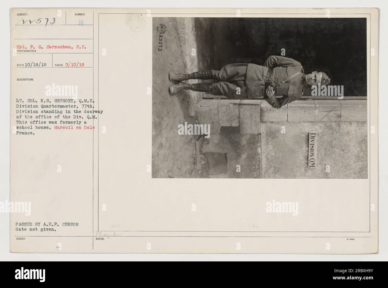 77th division quartermaster hi-res stock photography and images - Alamy