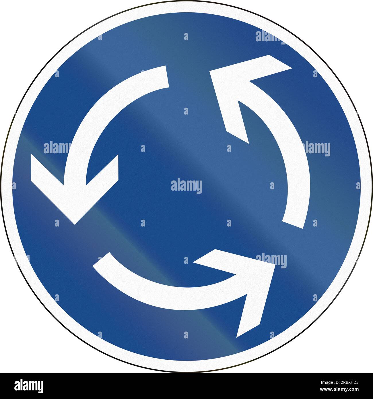 German sign indicating a roundabout Stock Photo - Alamy