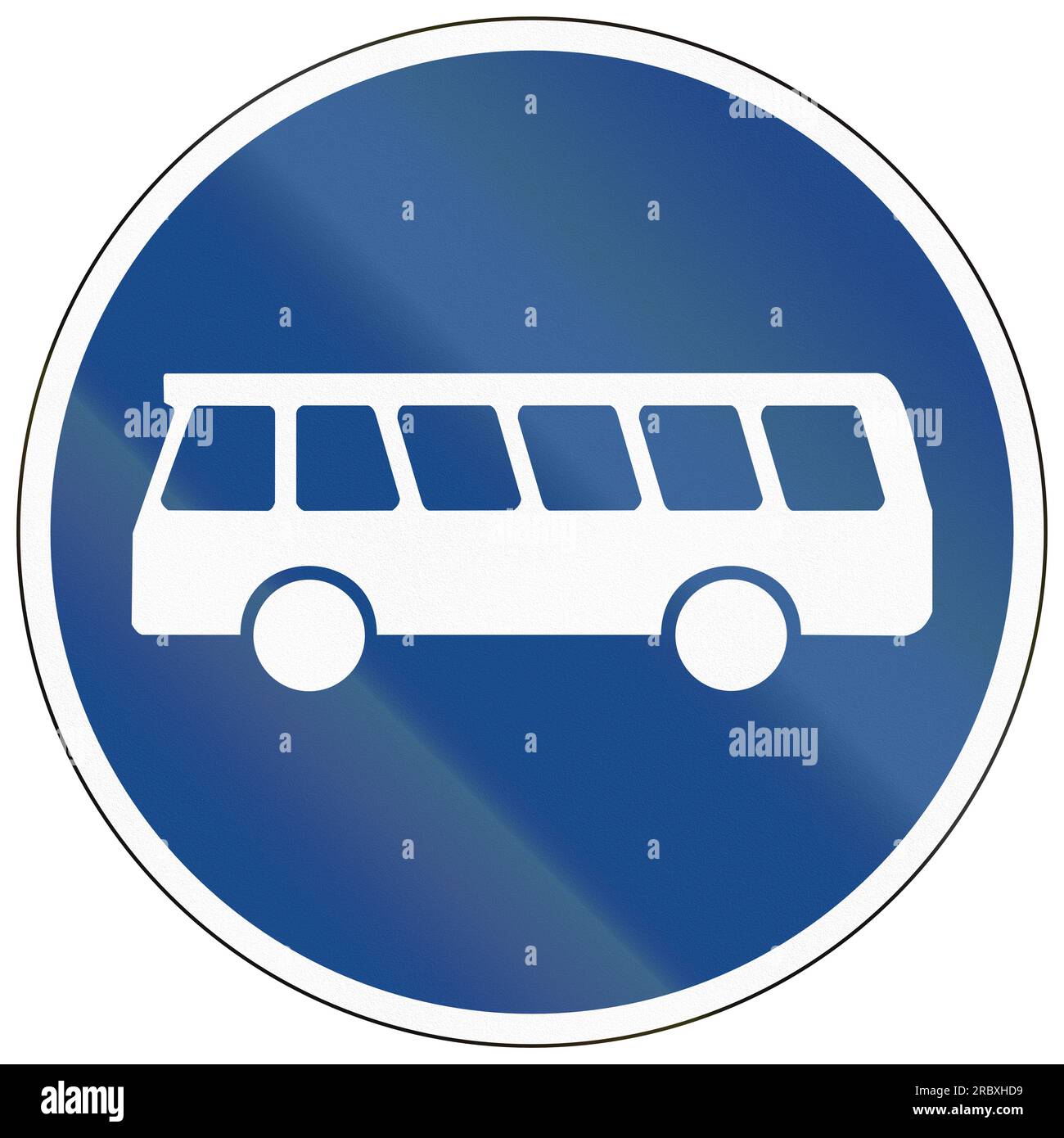 German traffic sign at a bus lane Stock Photo - Alamy