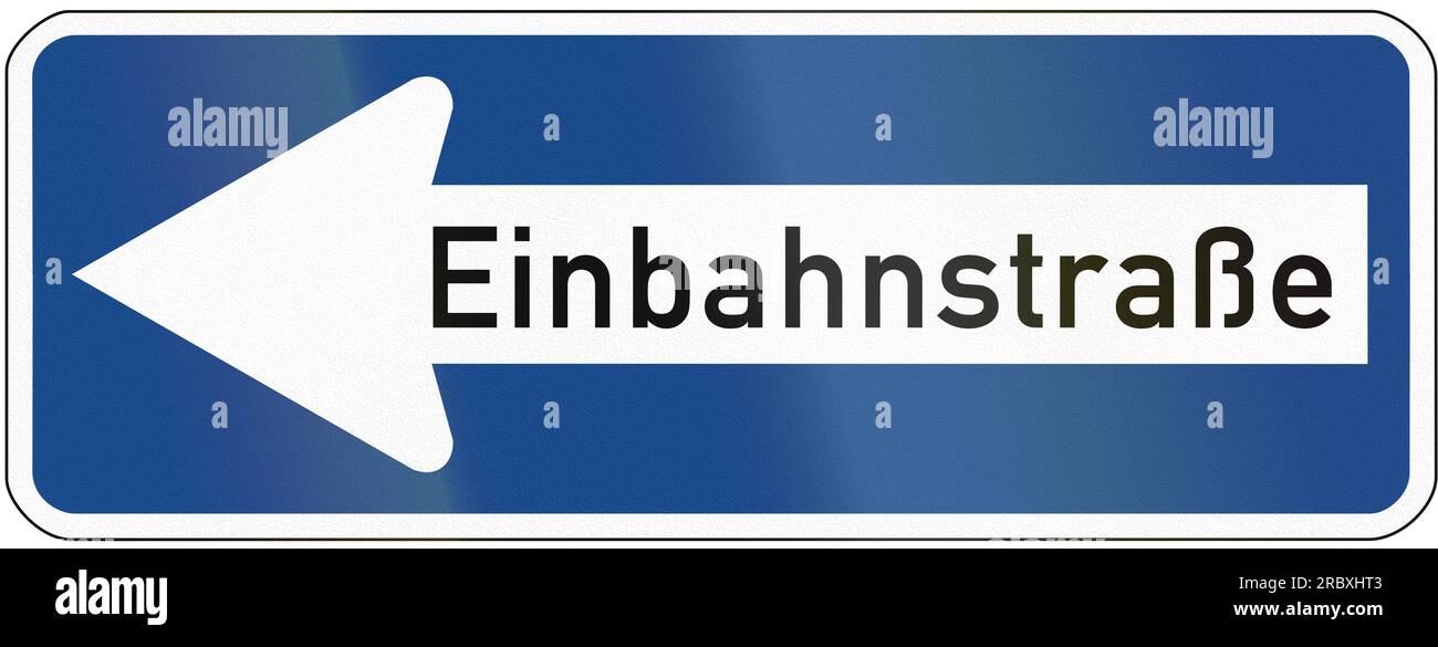 Traffic sign einbahnstrasse german one way hi-res stock photography and ...