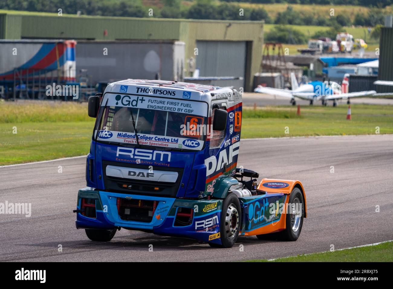 Andover, UK. 09th July, 2023. Race 3 during the British Truck Racing ...