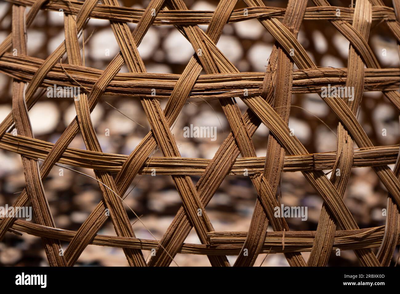 Wicker texture close up background Stock Photo - Alamy