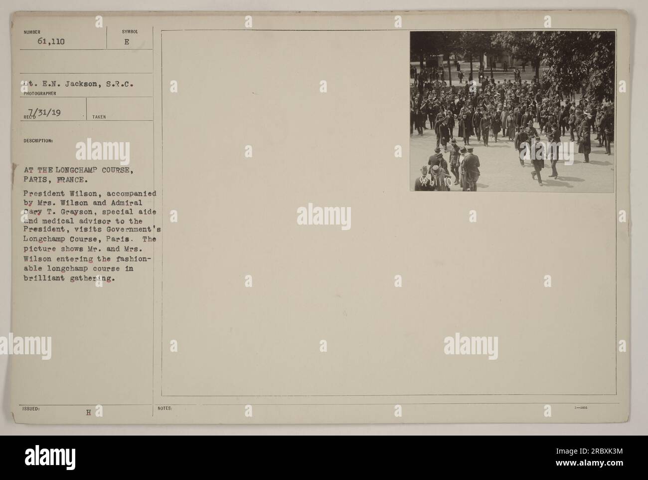 Visit of admiral grayson in paris hi-res stock photography and images ...