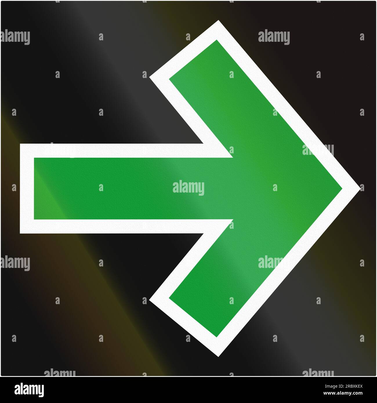 German traffic sign: Gruenpfeil. It allows right turn on red when the ...