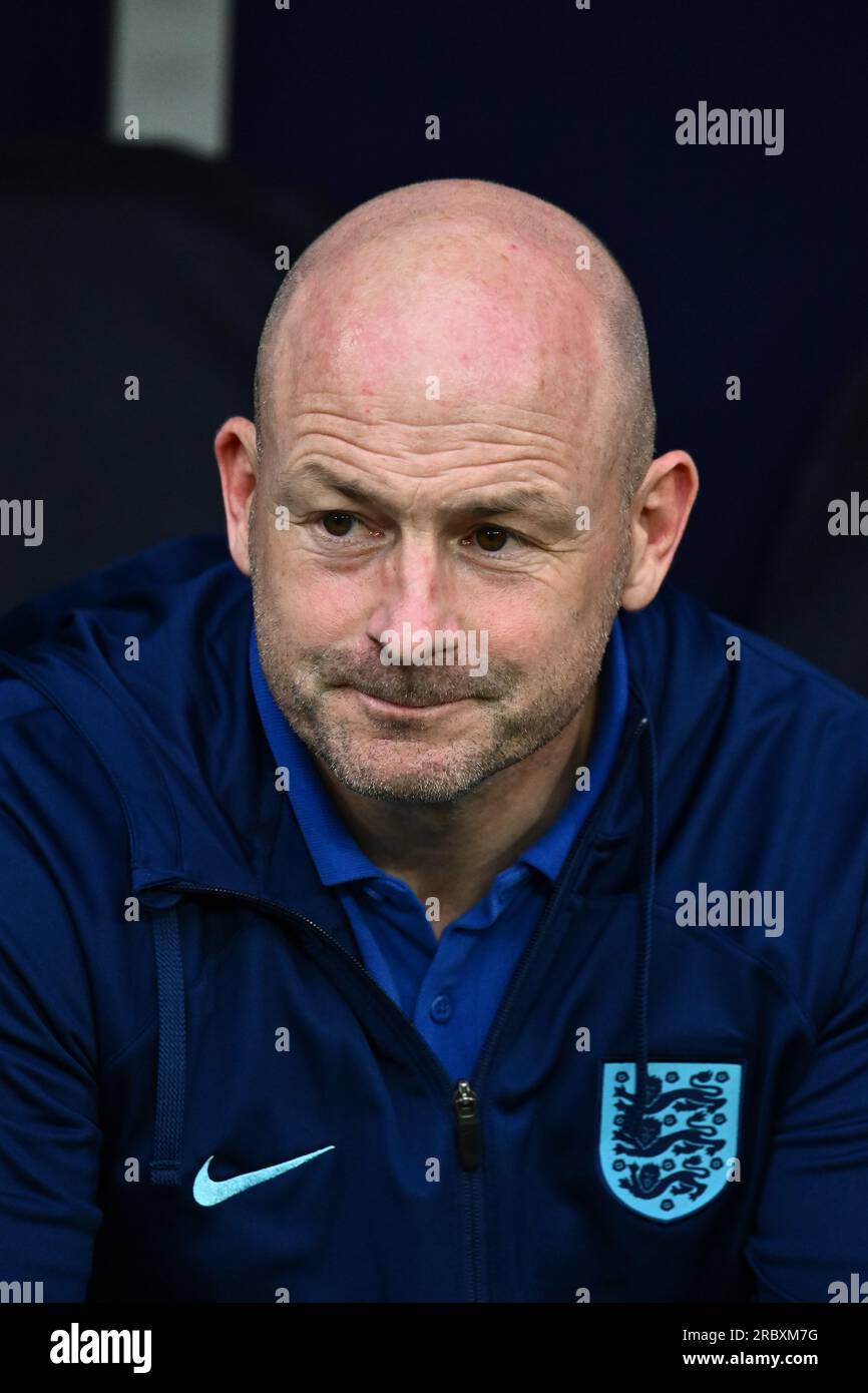 BATUMI, GEORGIA - JULY 8: head coach Lee Carsley of England during the ...
