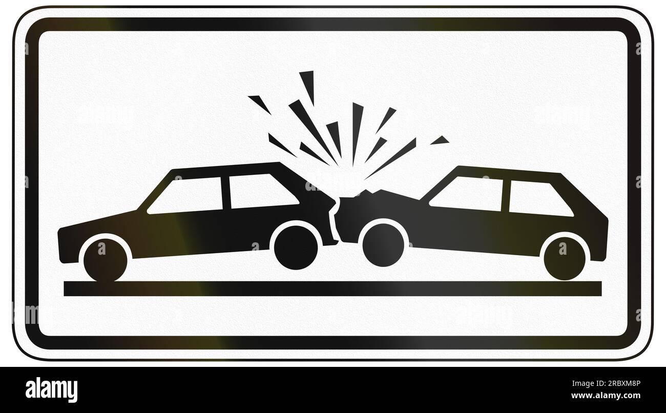 German traffic sign additional panel to specify the meaning of other ...