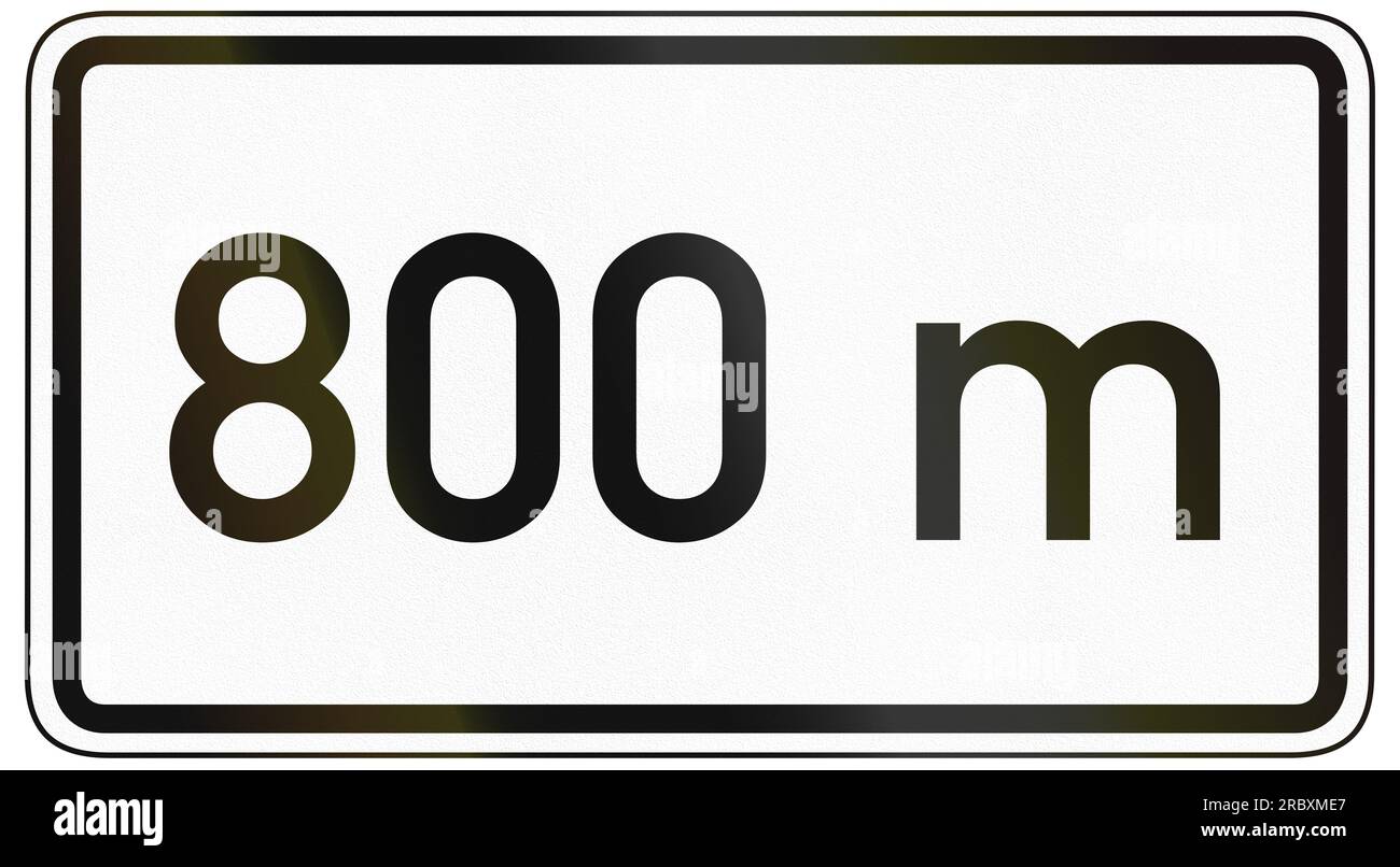 German traffic sign additional panel to specify the meaning of other ...