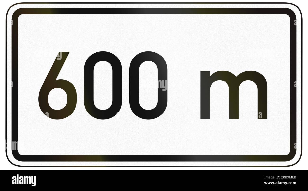 German traffic sign additional panel to specify the meaning of other ...