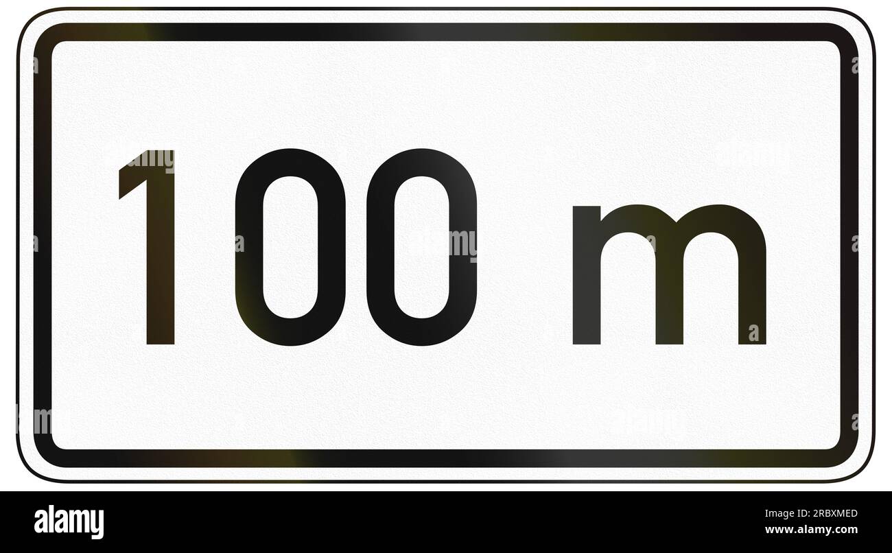 German traffic sign additional panel to specify the meaning of other ...