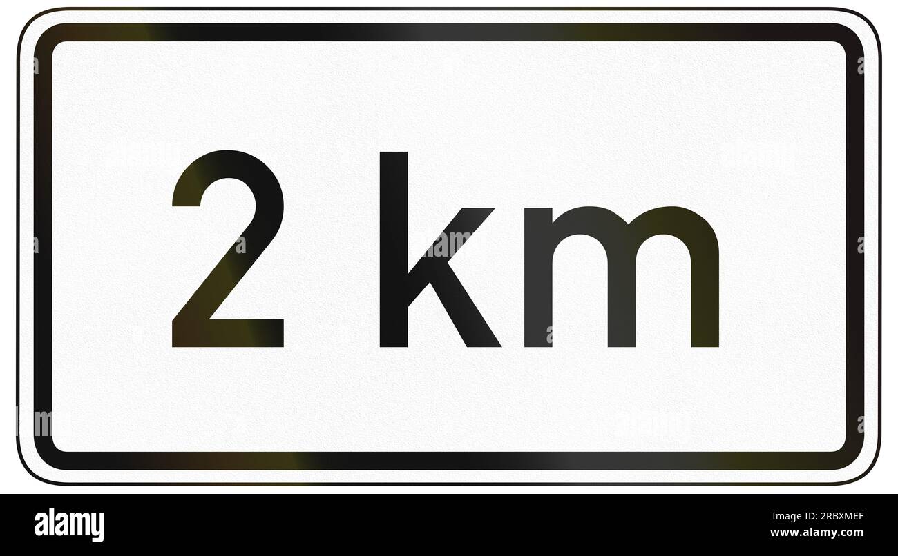 German traffic sign additional panel to specify the meaning of other ...