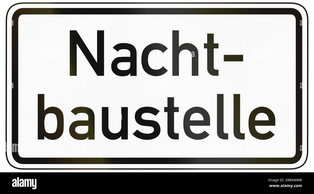 German traffic sign additional panel to specify the meaning of other ...