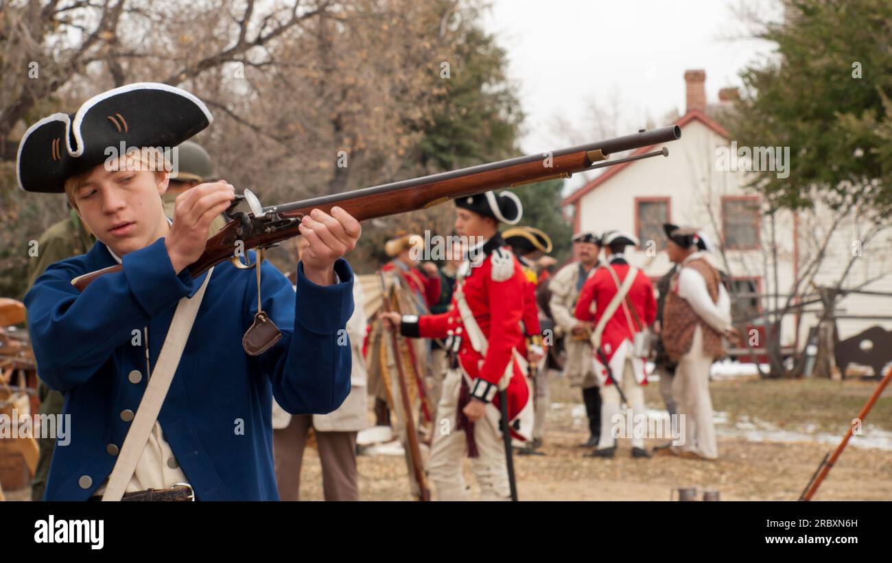 Revolutionary War Reenactment Stock Photo - Alamy