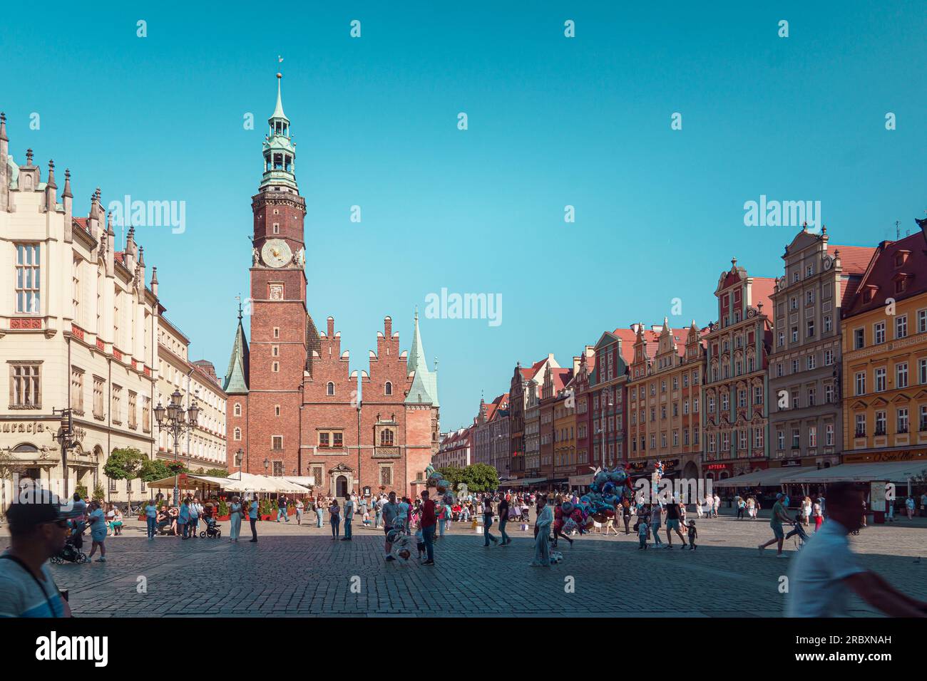 Old Town Hall in Wroclaw. Gothic town hall on the market square Stock ...