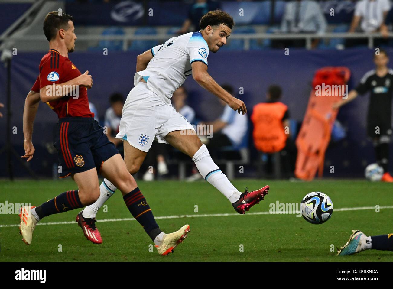 BATUMI, GEORGIA - JULY 8: Curtis Jones of England during the UEFA Under-21 Euro 2023 final match ...