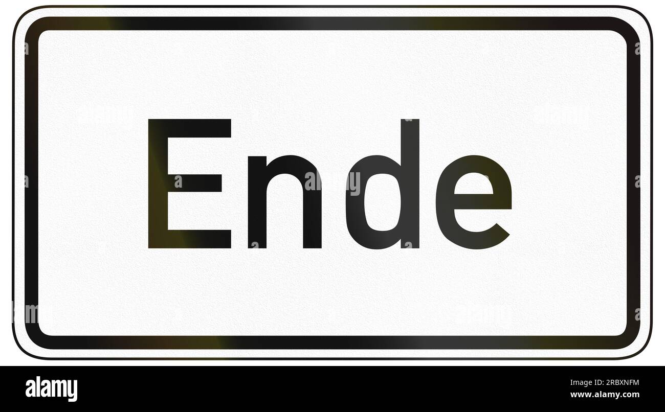 German traffic sign additional panel to specify the meaning of other ...