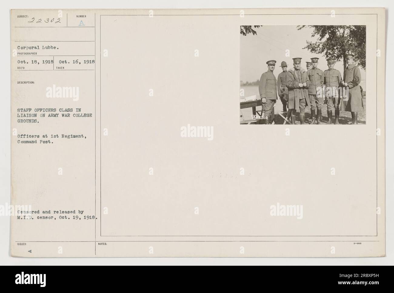 A group of staff officers class in liaison on Army War College grounds ...