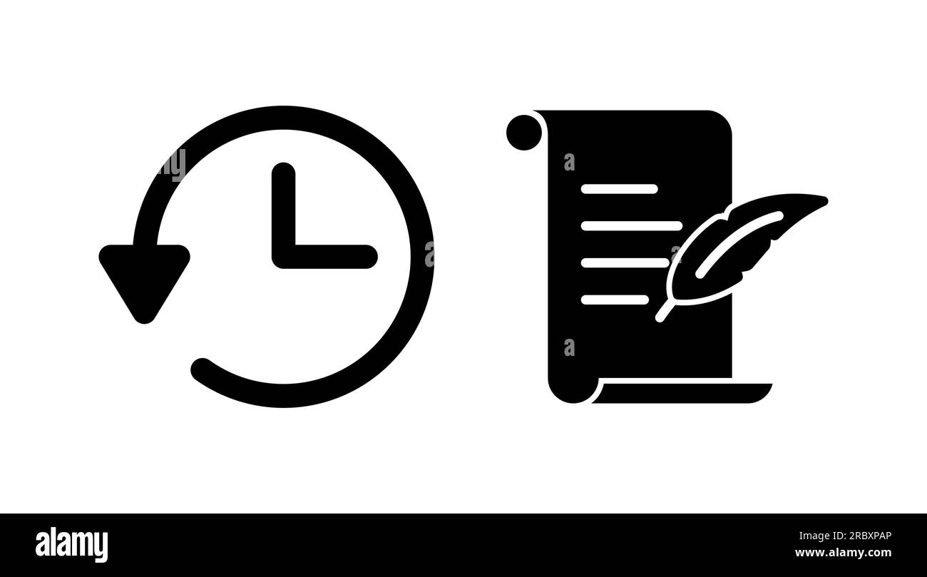 History icon vector. redo history icon Stock Vector Image & Art - Alamy