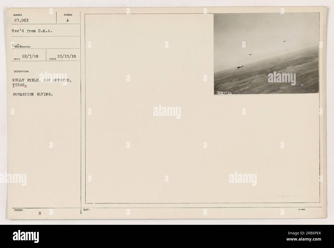 "Soldiers of the United States Army Air Service lying in formation at ...