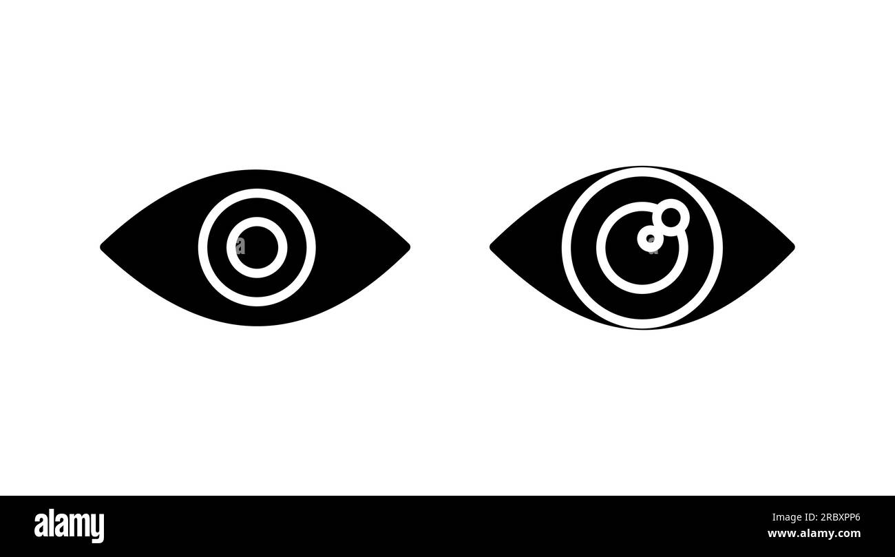 Eye icon. Look and Vision icon. Eye vector icon Stock Vector Image ...