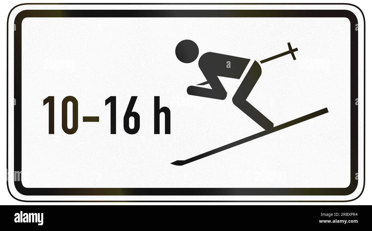 German traffic sign additional panel to specify the meaning of other ...