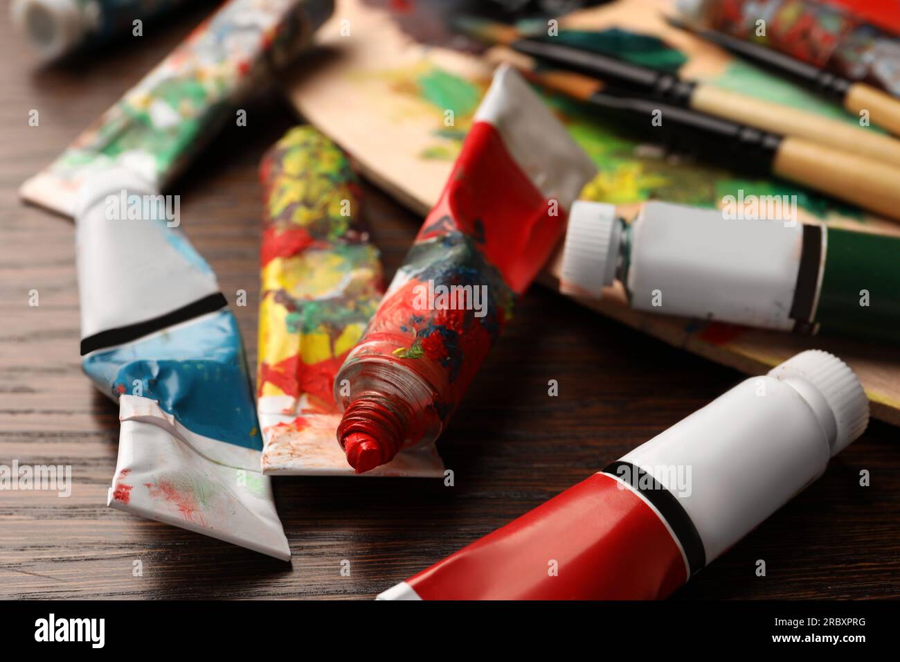 Tubes watercolor paints different hi-res stock photography and images ...