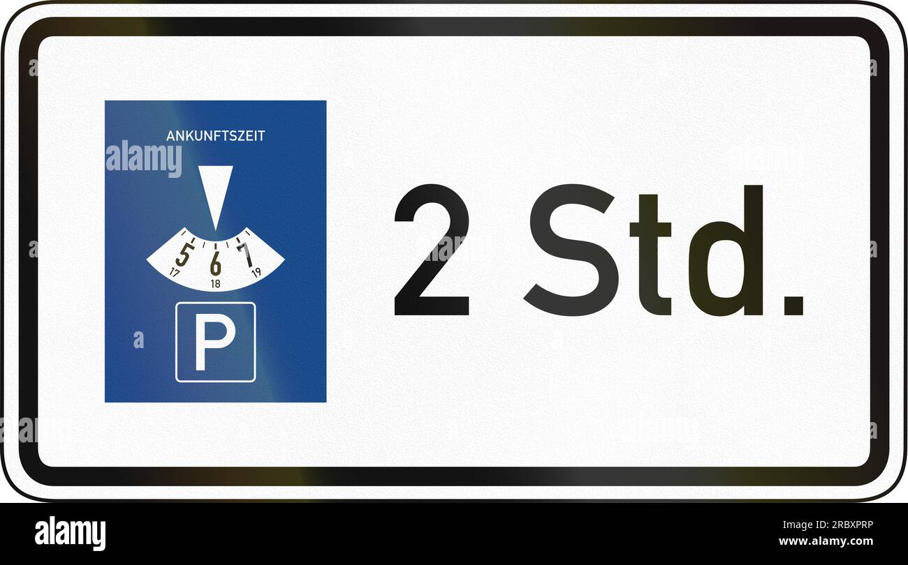 German traffic sign additional panel to specify the meaning of other ...