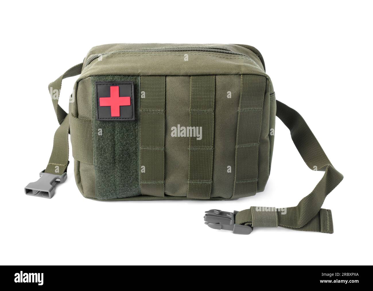 Military first aid kit isolated on white Stock Photo - Alamy