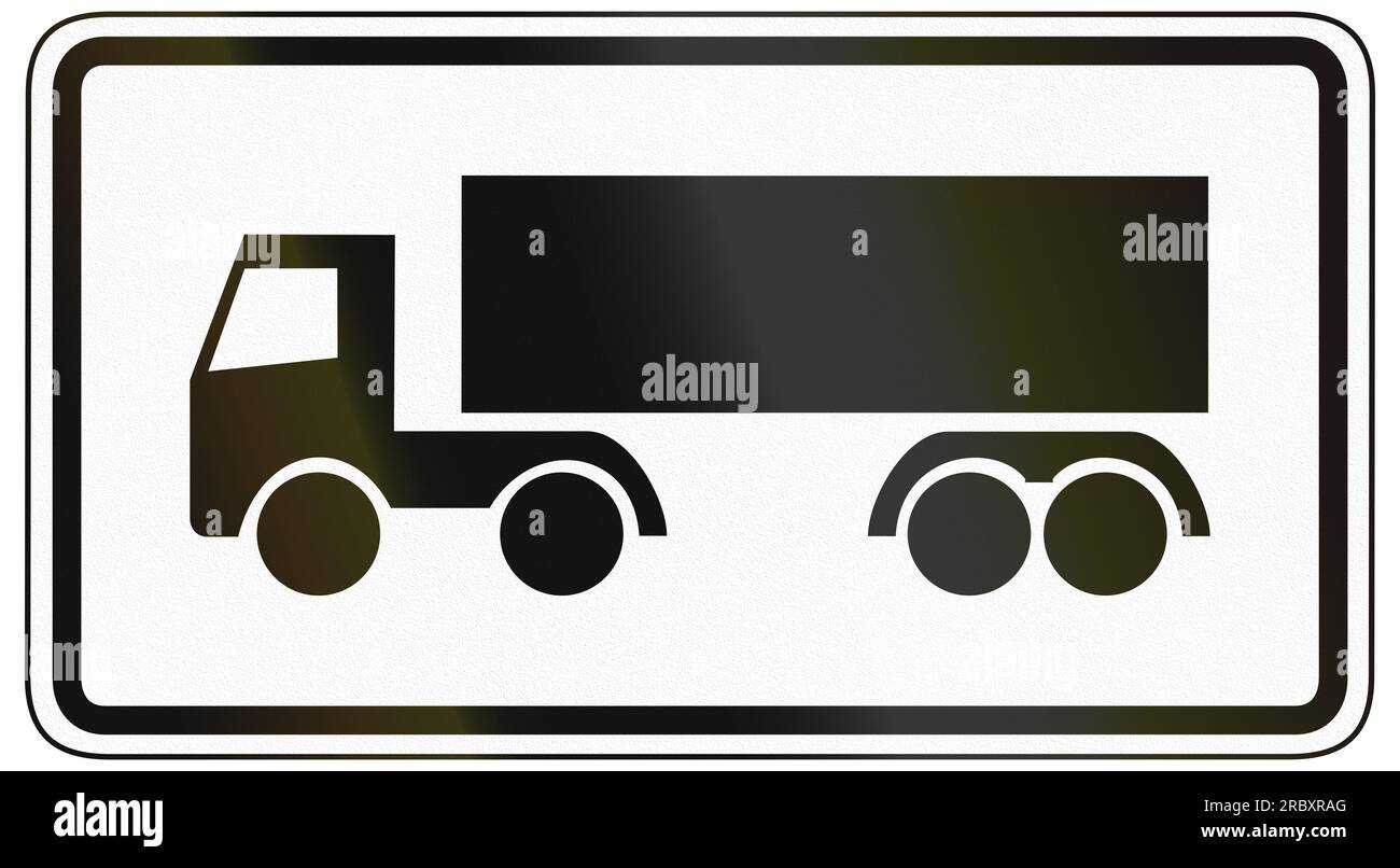 German traffic sign additional panel to specify the meaning of other ...